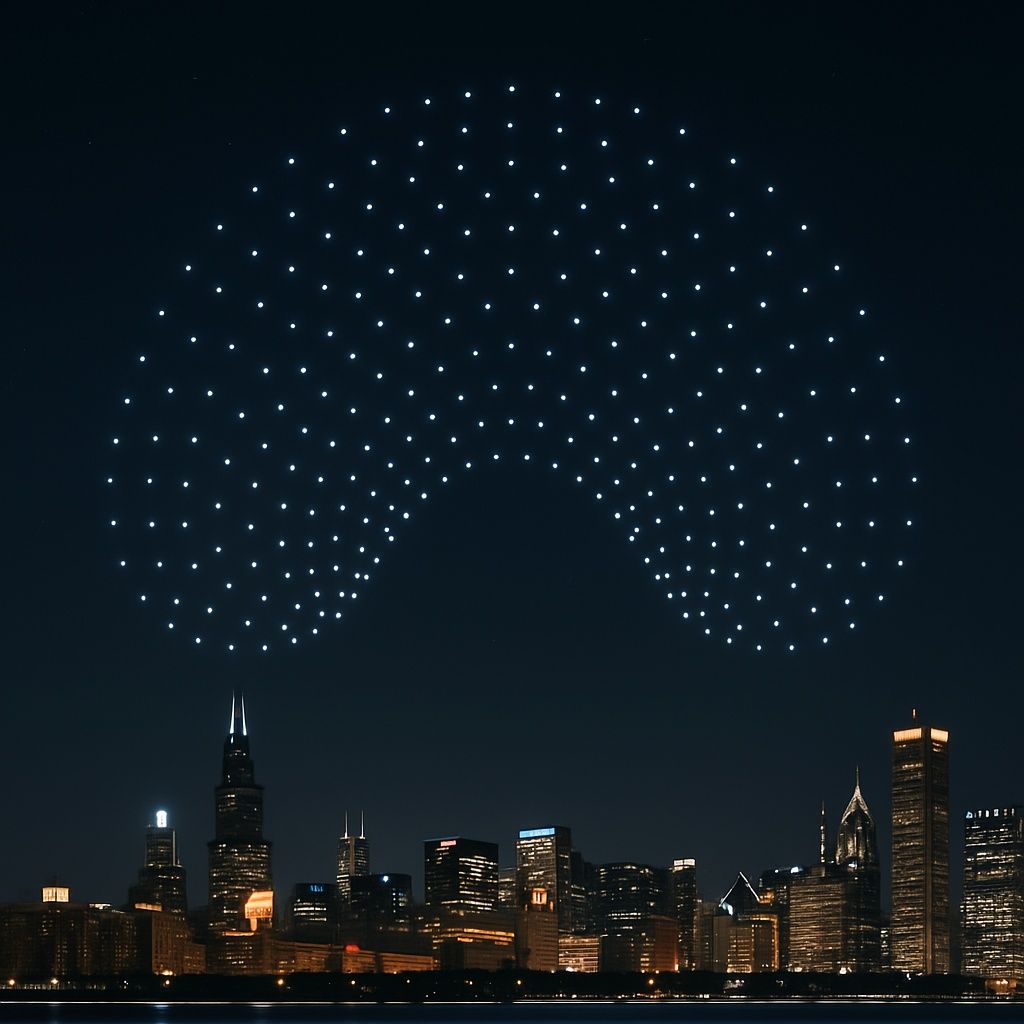 Drone Light Shows Near Chicago - Glyphix Drone Shows