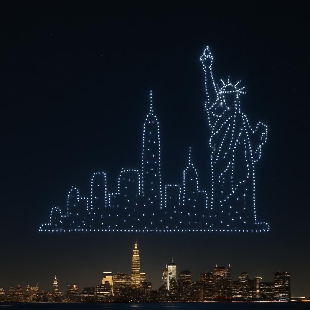 Drone Light Shows Near New York - Glyphix Drone Shows