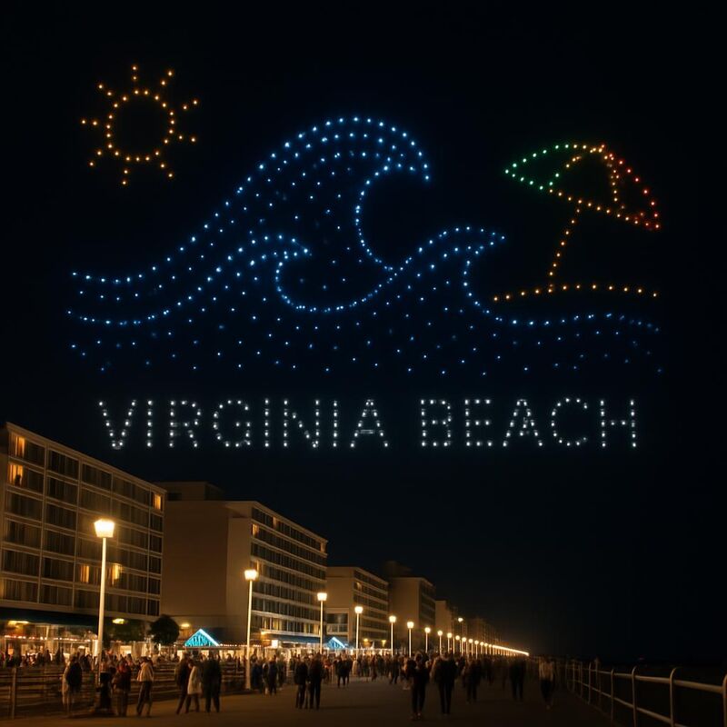 Drone Light Shows Near Virginia Beach - Glyphix Drone Shows